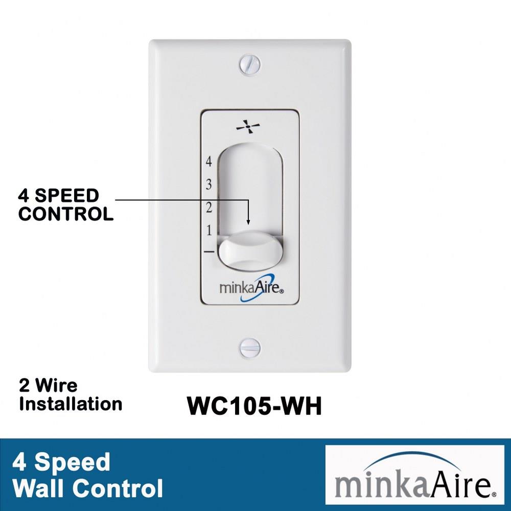 Minka Aire Fans - WC105-WH - Accessory - 4-Speed Wall Control System